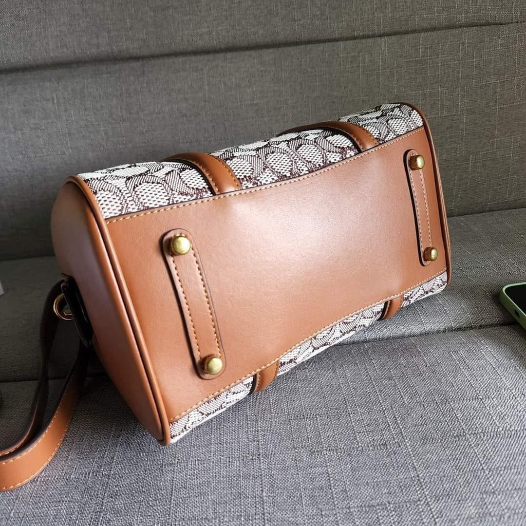 Coach Ruby Satchel in Signature Jacquard, Women's Fashion, Bags ...