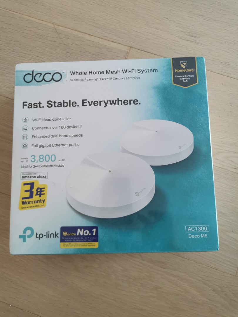 Deco whole home mesh wi-fi system M5 AC3000, 電腦＆科技, 電腦周邊及配件, Wifi及上網相關 ...