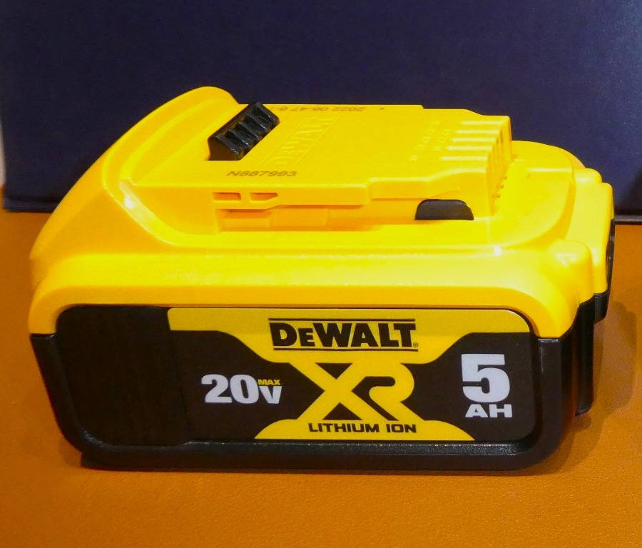 Dewalt 20V 5.0Ah XR Lithium-Ion Battery Pack , Furniture & Home Living, Home Improvement ...