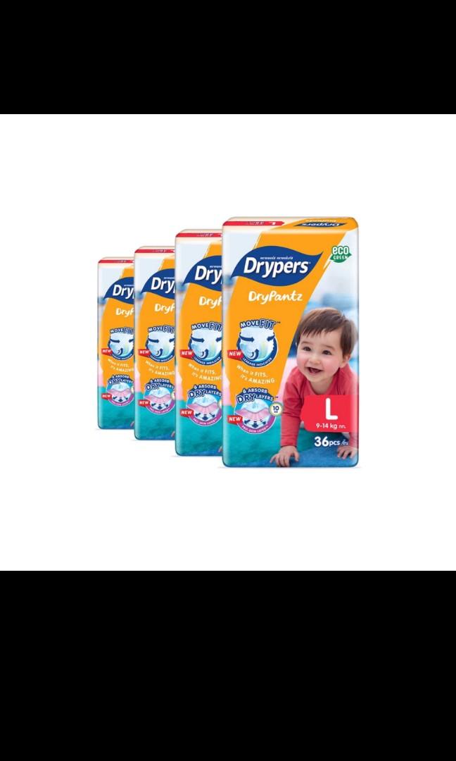 Drypers L size, Babies & Kids, Bathing & Changing, Diapers & Baby Wipes ...