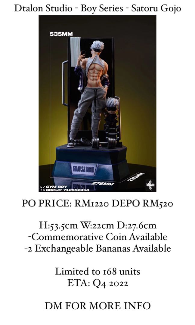 Dtalon Studio - Boy Series - Satoru Gojo, Hobbies & Toys, Toys & Games ...