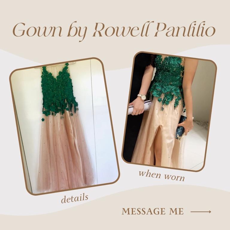 Elegant Gown by Rowell Panlilio, Women's Fashion, Dresses & Sets ...