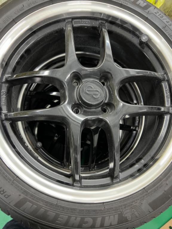 Enkei CPS2 17 inch rim 4x100, Car Accessories, Tyres & Rims on Carousell