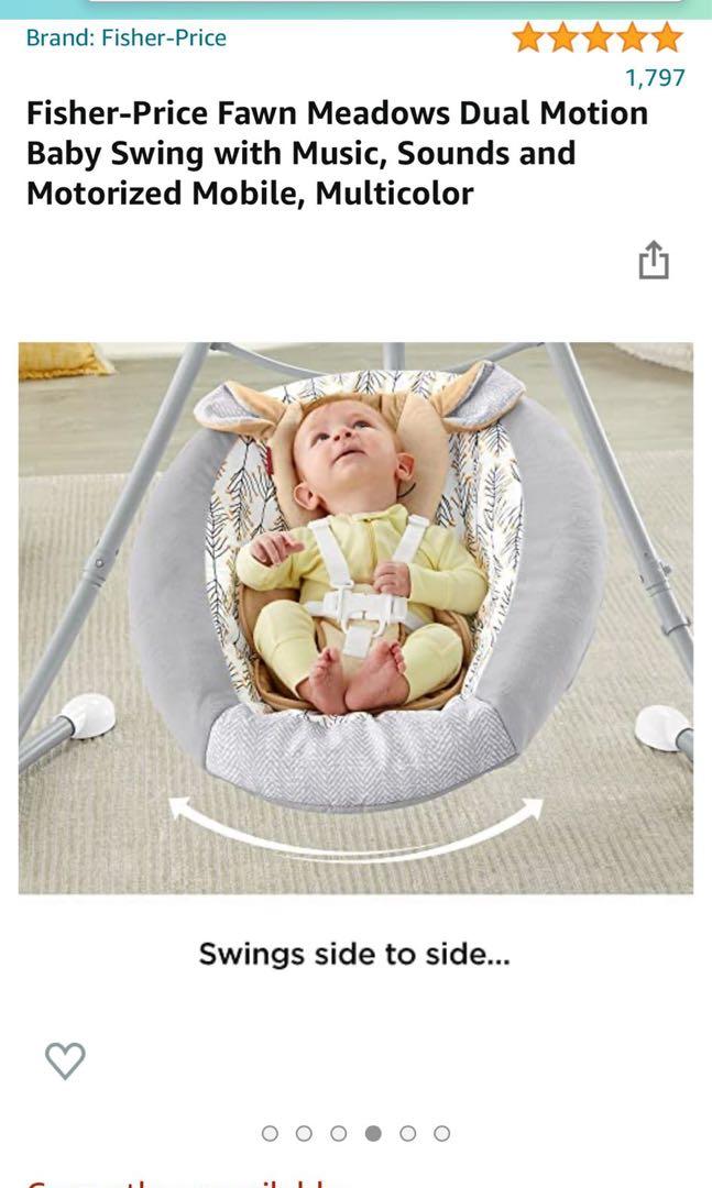 Fisher-Price Fawn Meadows - Baby Swing, Babies & Kids, Baby Nursery ...