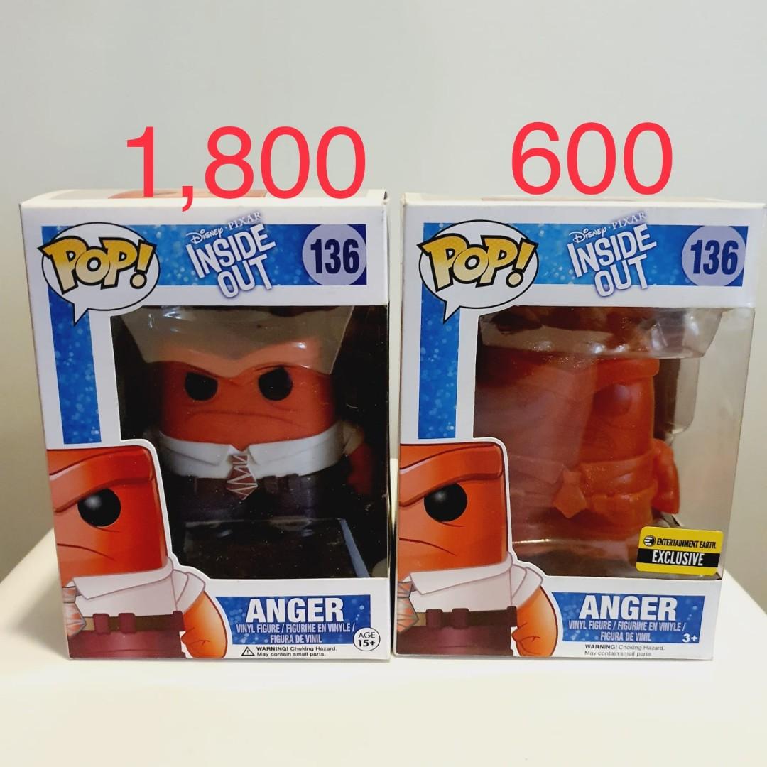 Funko Pop INSIDE OUT ANGER, Hobbies & Toys, Toys & Games on Carousell