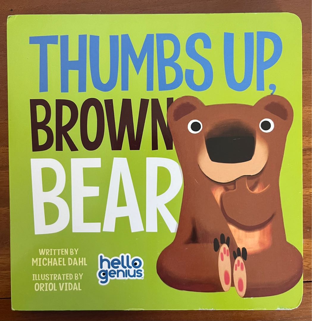Hello Genius - Thumbs up brown bear book, Hobbies & Toys, Books ...
