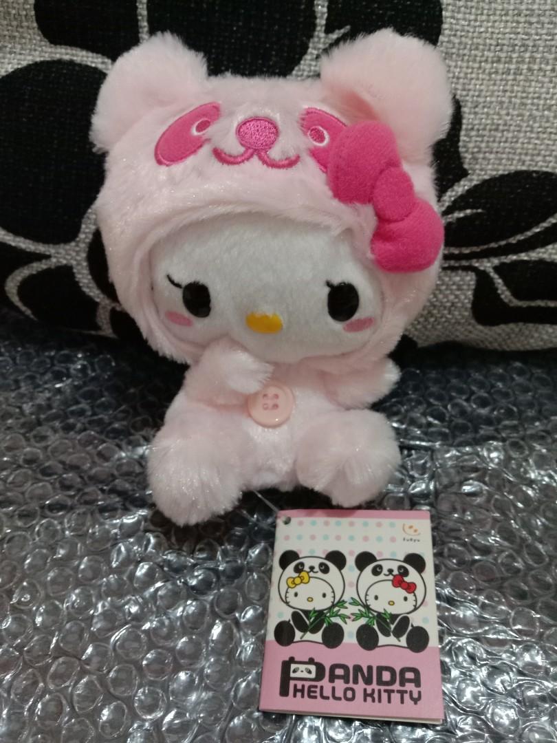 HELLO KITTY PANDA PINK PLUSH, BNWT, 6 INCHES, Hobbies & Toys, Toys ...