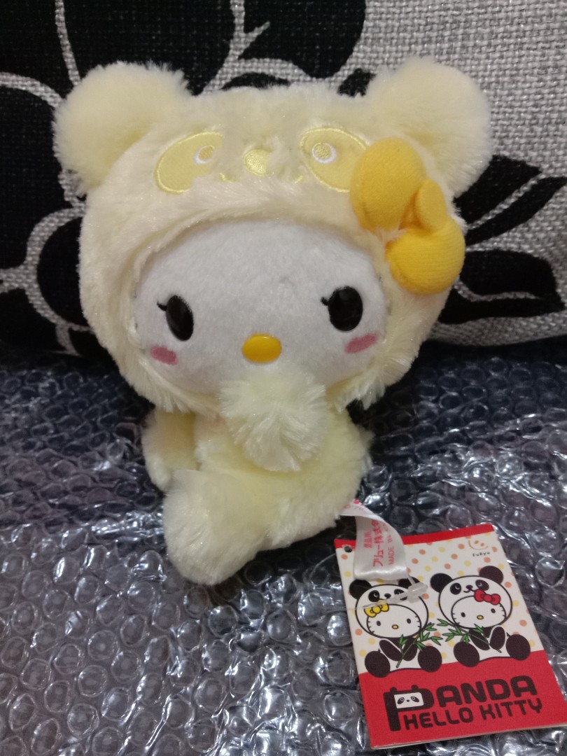 HELLO KITTY YELLOW PANDA, BNWT, 6 INCHES, Hobbies & Toys, Toys & Games ...
