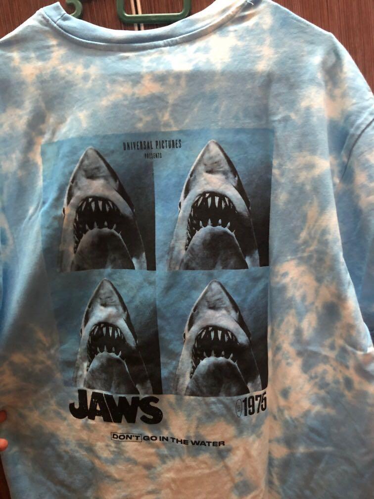 H&M jaws tie dye, Men's Fashion, Tops & Sets, Tshirts & Polo Shirts on ...