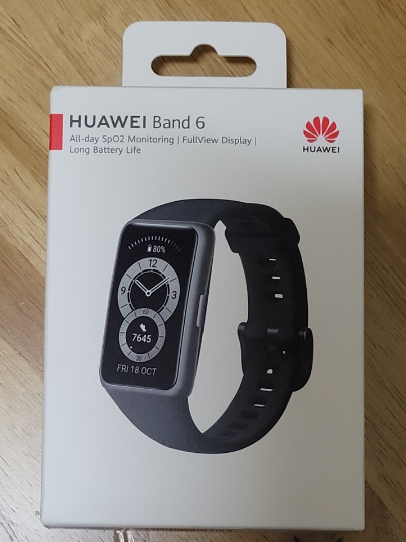 Huawei Band 6 (Black), Mobile Phones & Gadgets, Wearables & Smart ...