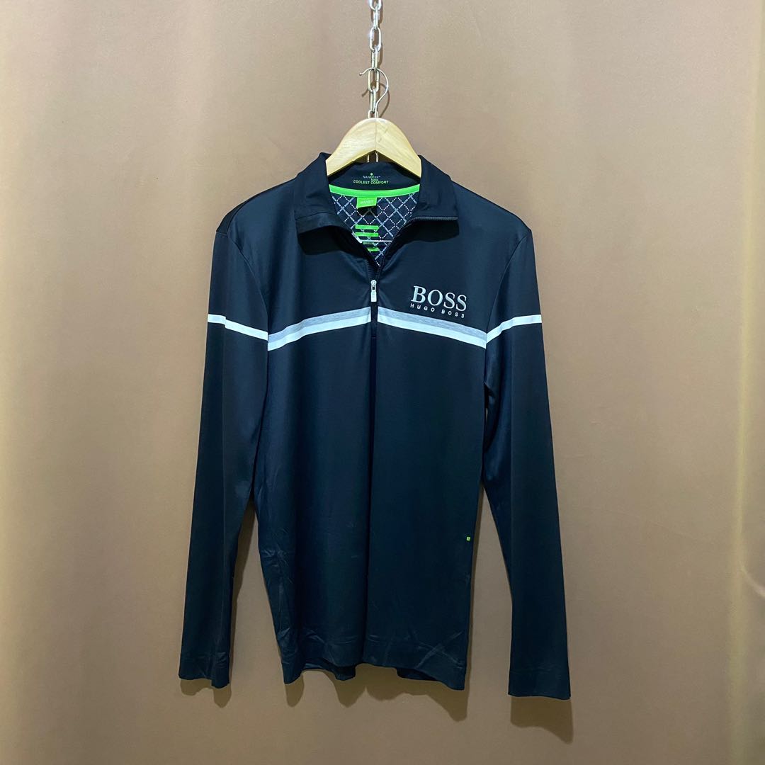 Hugo Boss Half zip jacket, Men's Fashion, Activewear on Carousell