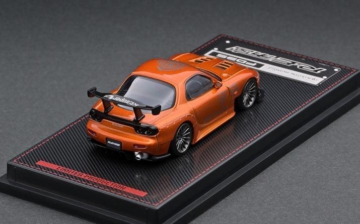 Ignition Model 1/64 Mazda RX-7 (FD3S) RE Amemiya Orange Metallic IG Kyosho Tomica Tarmac RX7 ...