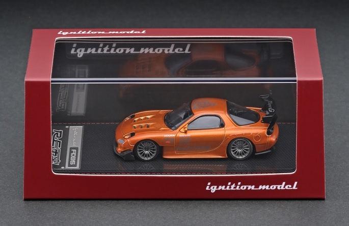 Ignition Model 1/64 Mazda RX-7 (FD3S) RE Amemiya Orange Metallic IG Kyosho Tomica Tarmac RX7 ...