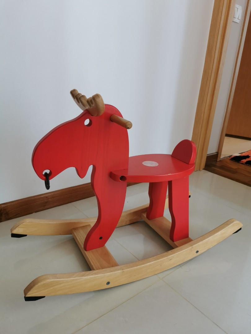 Ikea rocking moose, Babies & Kids, Infant Playtime on Carousell