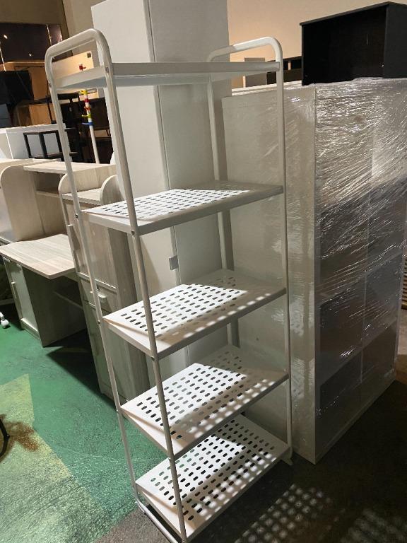 Ikea White Metal Racking, Furniture & Home Living, Furniture, Shelves ...