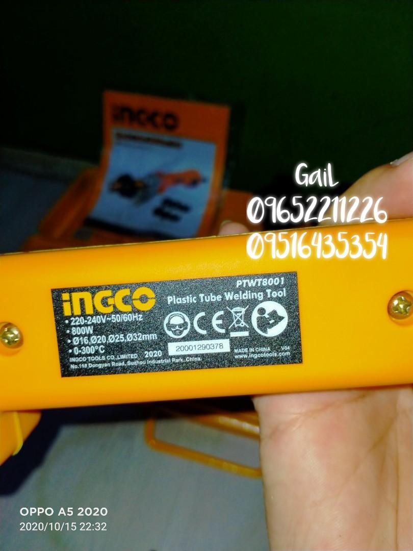 INGCO 800W Plastic Tube Welding Tool / Fusion Machine (PTWT8001 ...