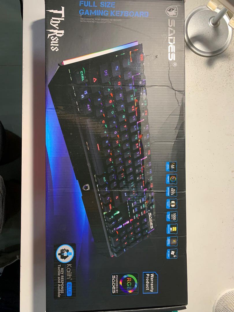 Keyboard Sades Thrysus, Elektronik, Bagian Komputer & Aksesoris di ...