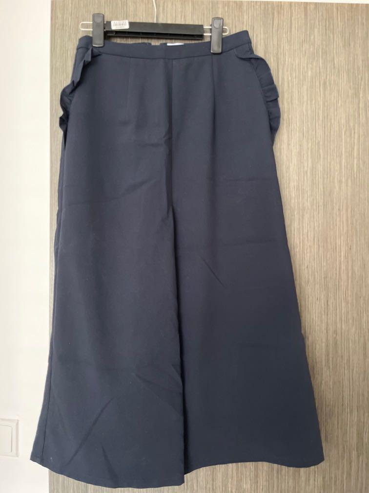 Love bonito Navy Blue Culottes, Women's Fashion, Bottoms, Other Bottoms ...