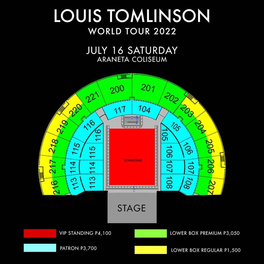 LTWT Manila Louis Tomlinson Manila Araneta Coliseum Concert VIP ...