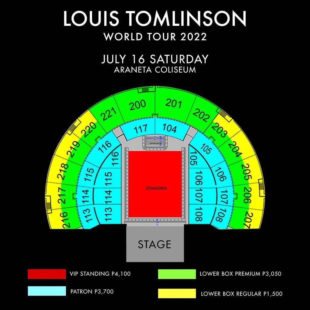 LTWT Manila Louis Tomlinson Manila Araneta Coliseum Concert VIP ...