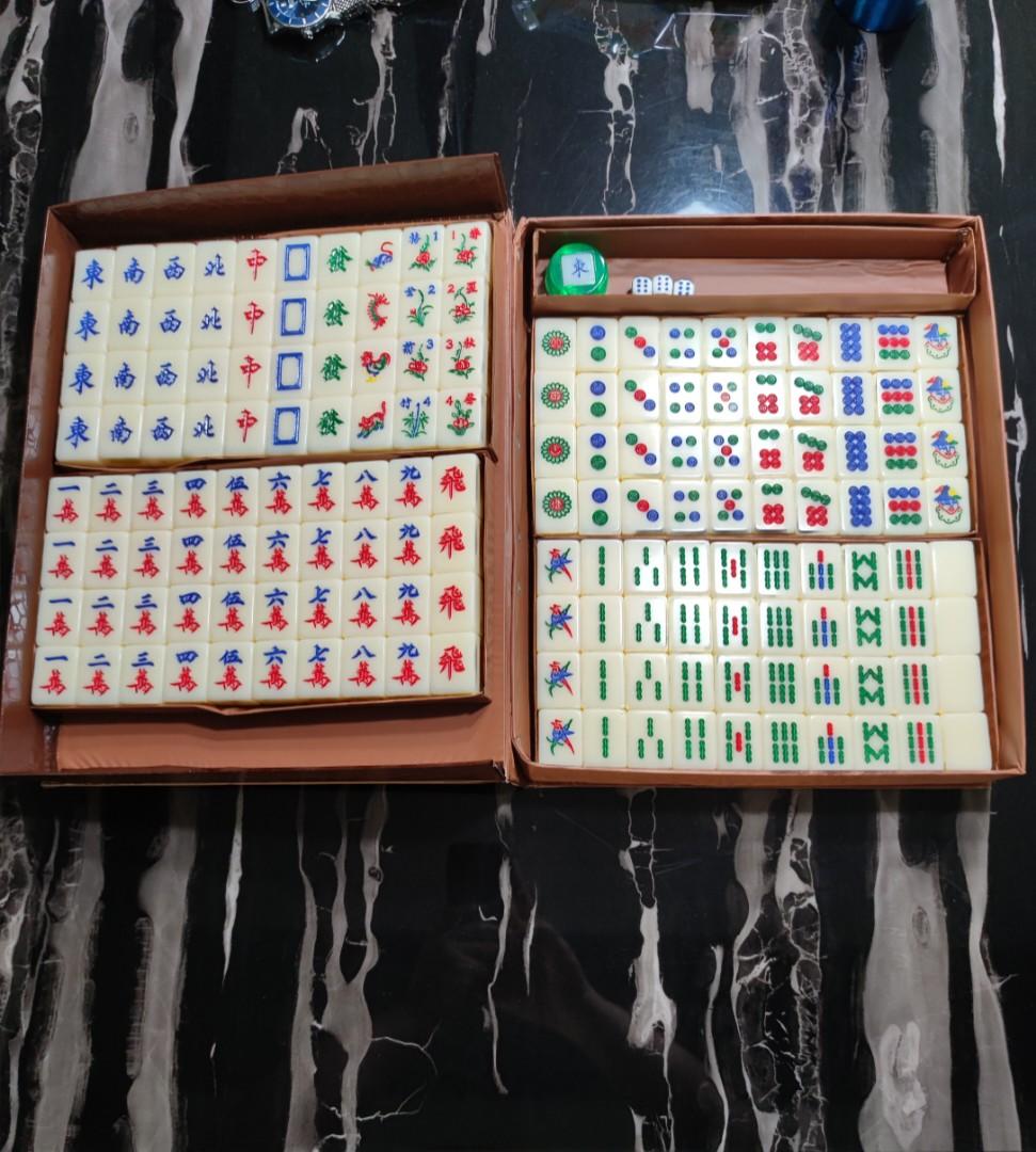 Mahjong Set A1 size (37x27x22mm), Hobbies & Toys, Toys & Games on Carousell