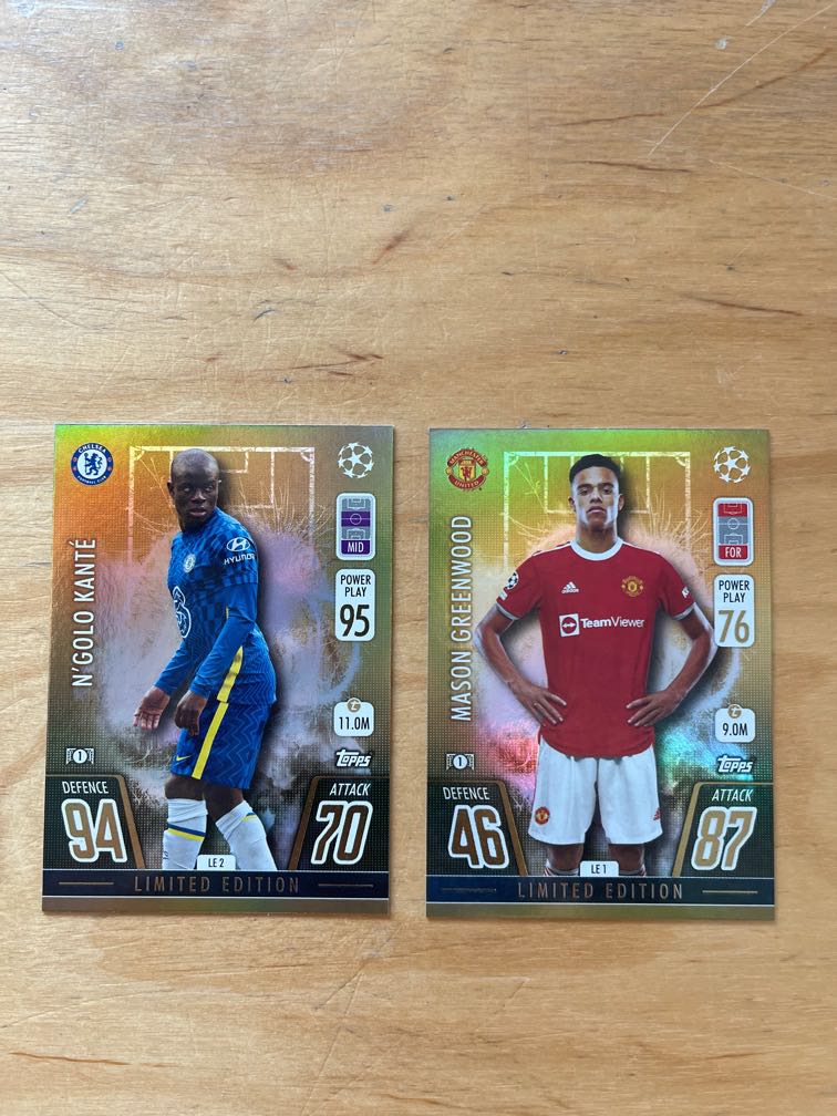 MATCH ATTACK LIMITED EDITION KANTE AND GREENWOOD, Hobbies & Toys ...