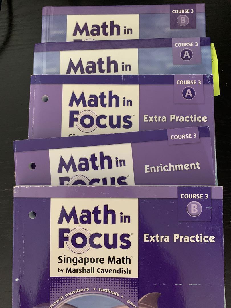 Math in Focus Course 3 Full set, 興趣及遊戲, 書本 & 文具, 教科書 - Carousell
