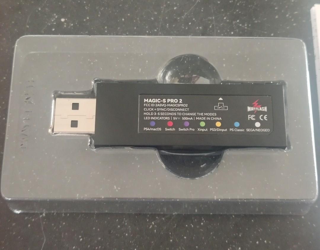 Mayflash Magic-S Pro 2 USB Wireless Adapter for Nintendo Switch, Video ...