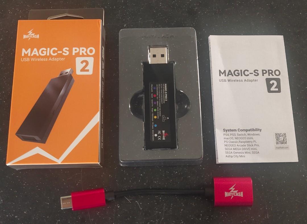 Mayflash Magic-S Pro 2 USB Wireless Adapter for Nintendo Switch, Video ...