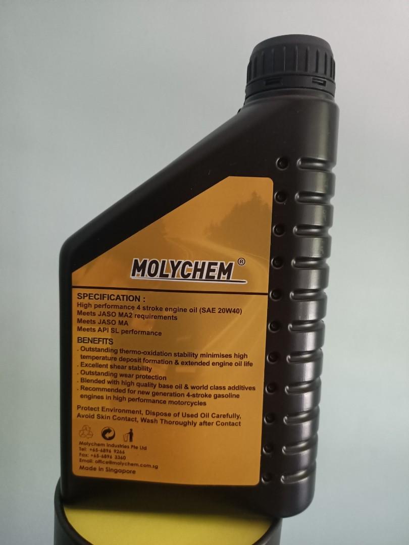 MOLYCHEM 4T ENGINE OIL, Motorcycles, Motorcycle Accessories on Carousell
