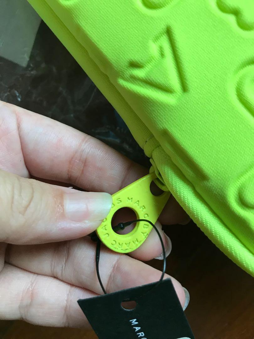 NEW Marc Jacobs laptop bag neon yellow, Women's Fashion, Watches ...