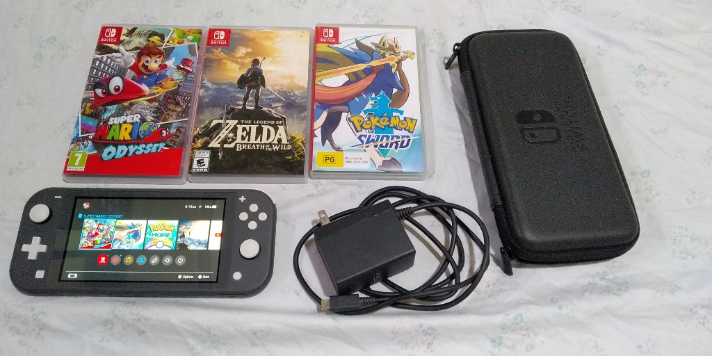 Nintendo Switch Lite Bundle Pokemon Sword, Zelda, Super Mario Odyssey ...