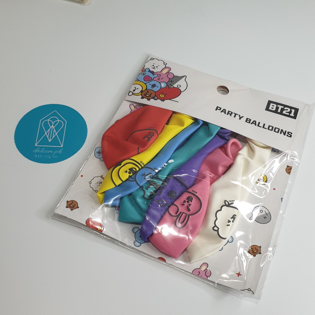 OFFICIAL BT21 PARTY BALLOONS, Hobbies & Toys, Memorabilia ...