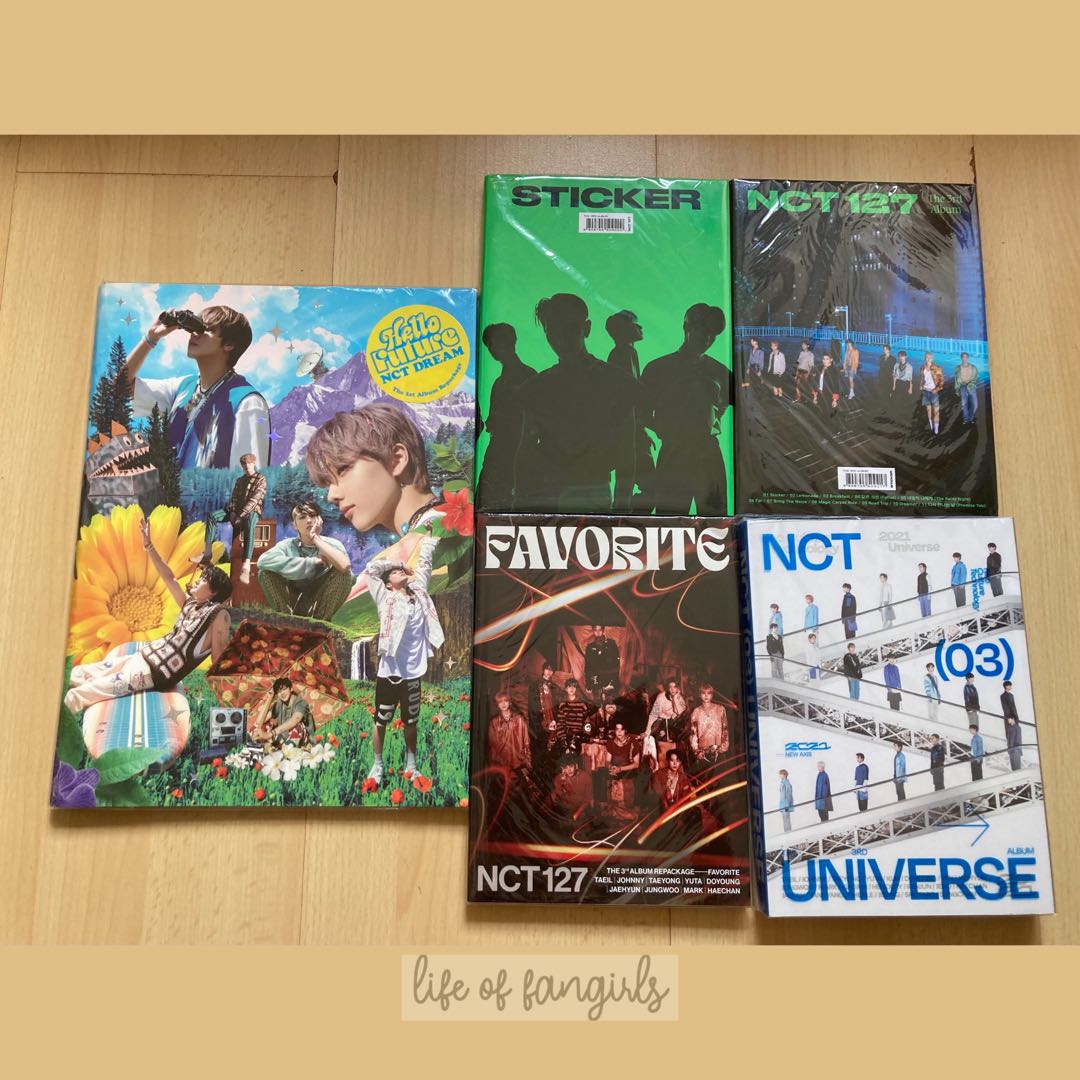 Official Unsealed NCT albums NCT Dream Hello Future NCT 127 Sticker ...