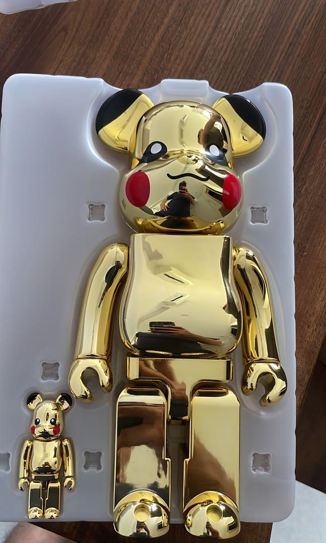 Pikachu Chrome Bearbrick 400% + 100%, Hobbies & Toys, Toys & Games on ...