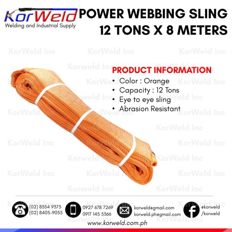 Power Webbing Sling 12 tons x 8 meters, Commercial & Industrial ...