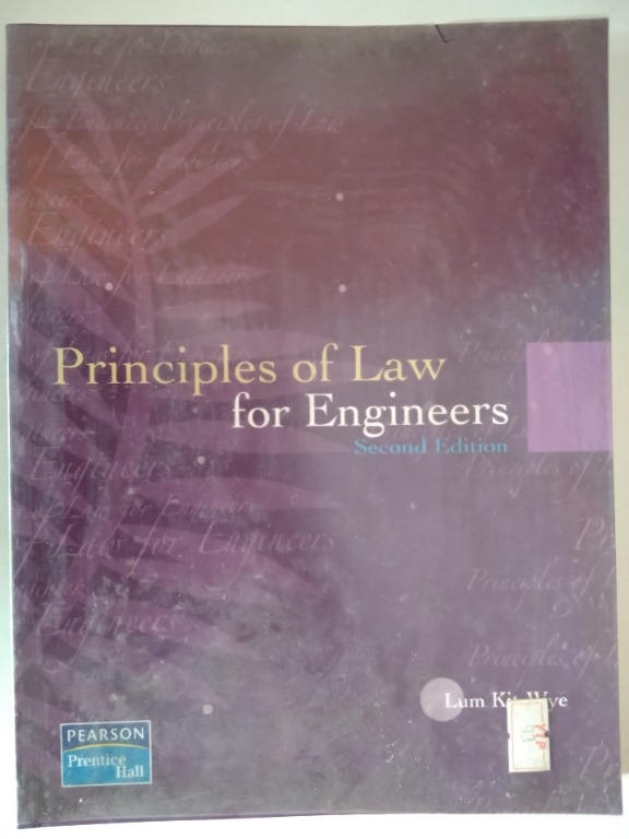 Principles of Law for Engineers, Hobbies & Toys, Books & Magazines ...