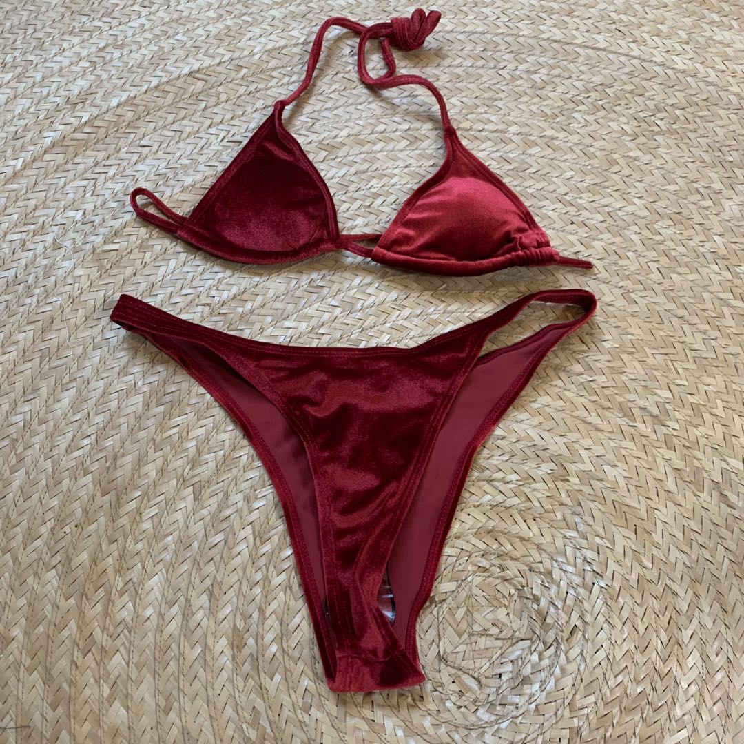 red velvet bikini, Women's Fashion, Swimwear, Bikinis & Swimsuits on ...