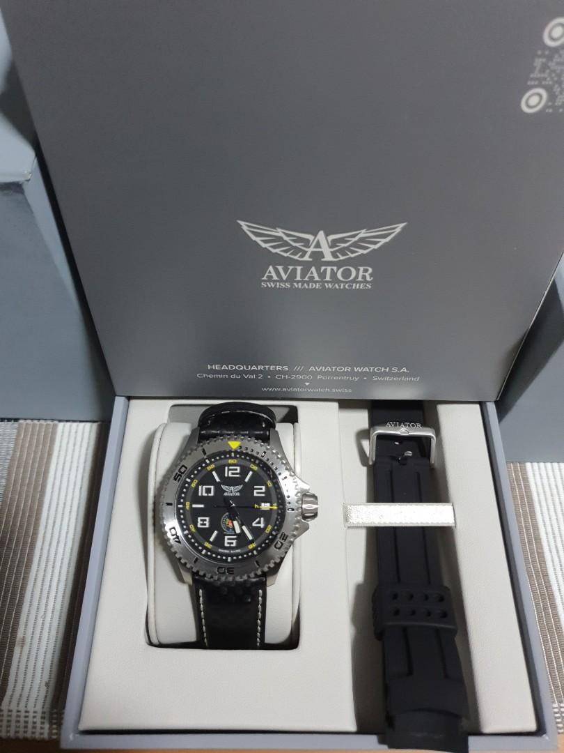 SAF Aviator Swiss made Watch, Men's Fashion, Watches & Accessories ...