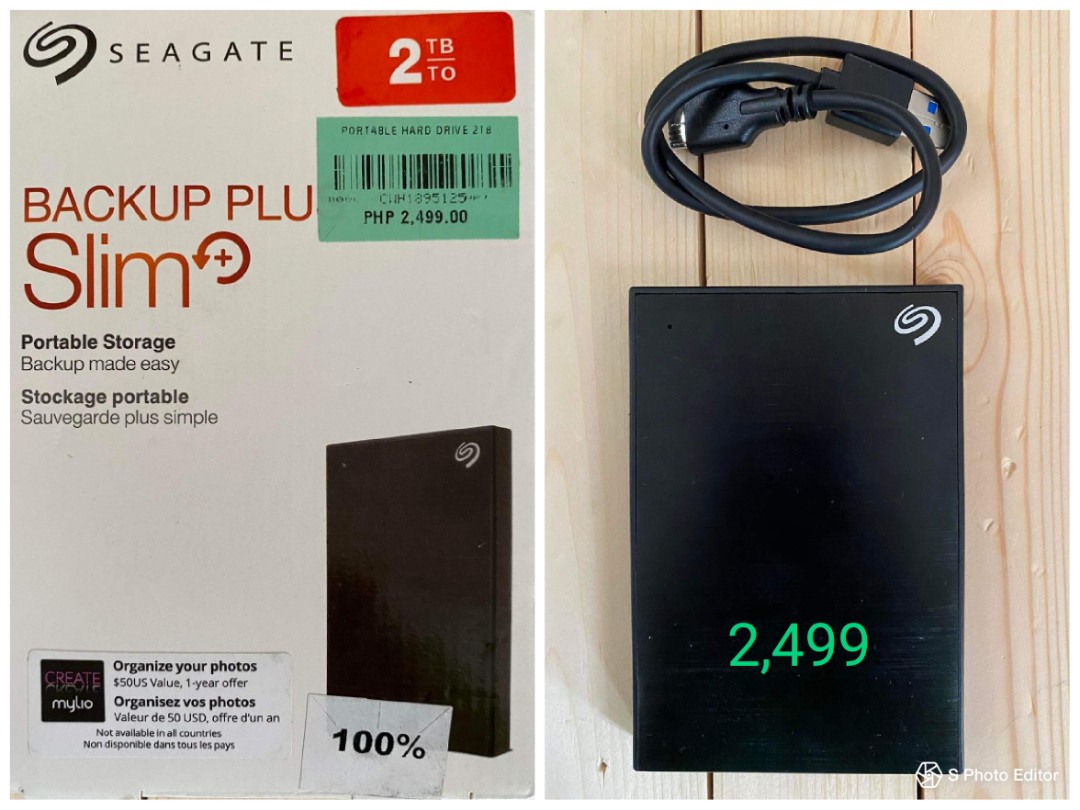 Seagate Portable Hard Drive 2T, Computers & Tech, Parts & Accessories ...