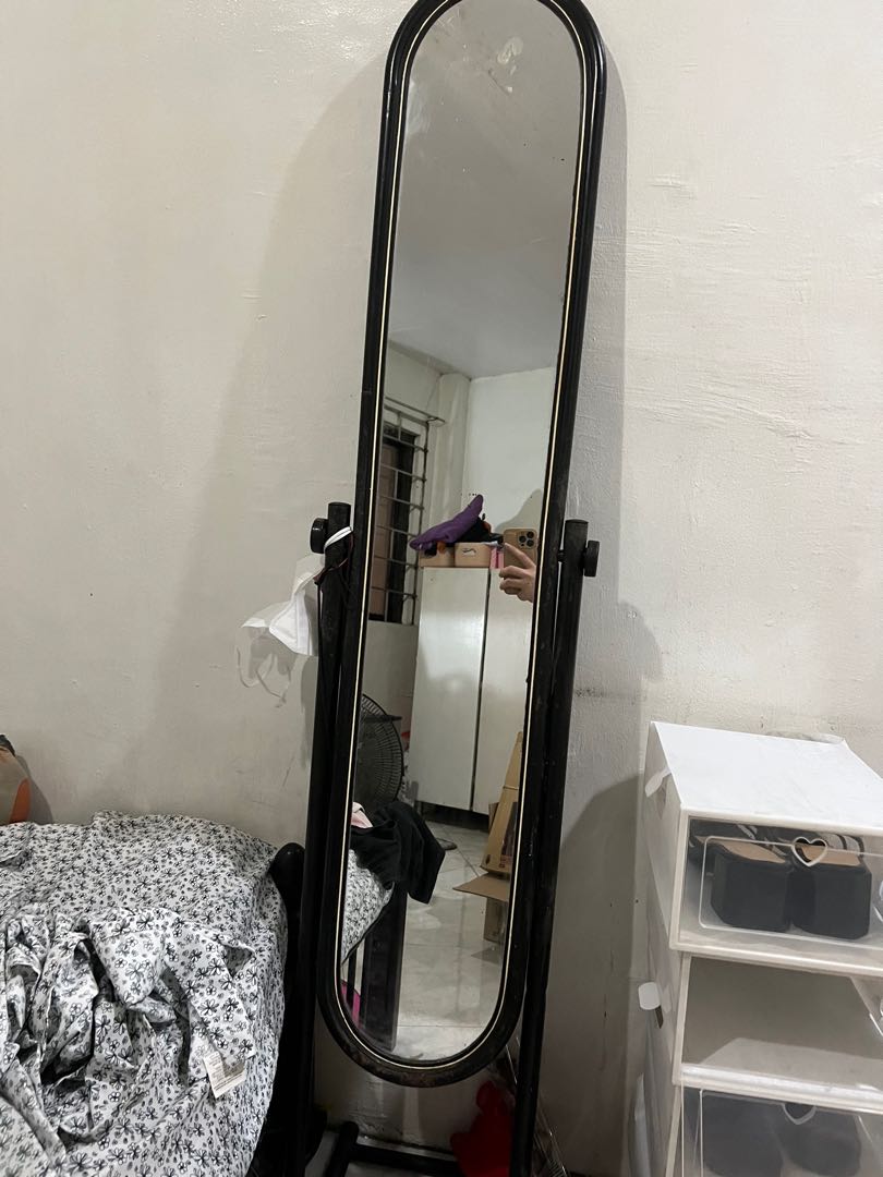 Secondhand 5ft mirror with stand, Furniture & Home Living, Home Decor ...