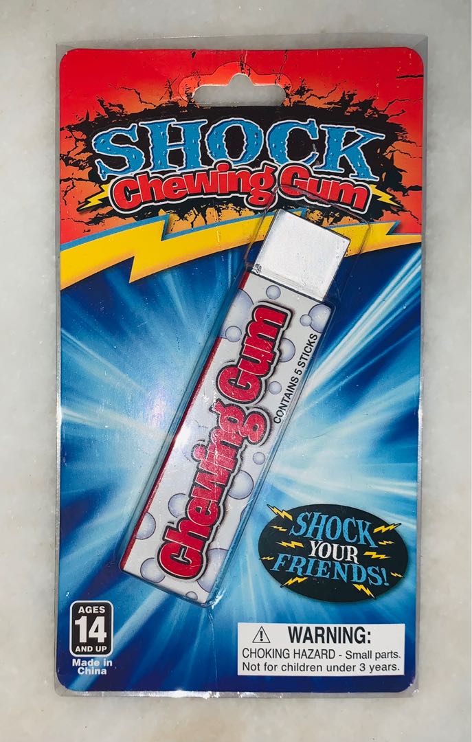 Shock Chewing Gum Prank, Hobbies & Toys, Toys & Games on Carousell