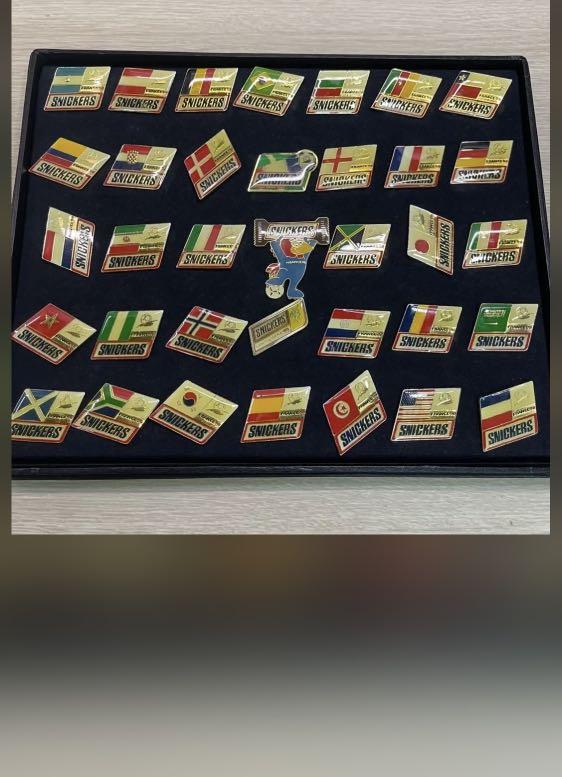 SNICKERS Limited Edition Commemorative Pin Collection (World Cup France ...