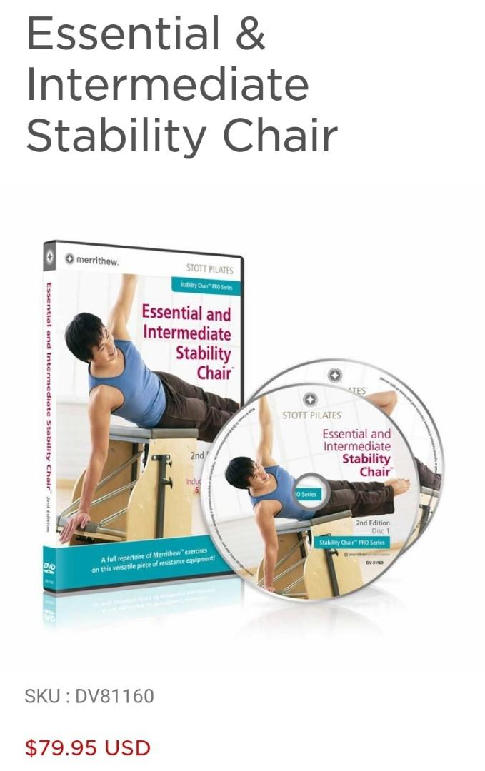 STOTT Pilates Reformer Stability Chair Cadillac Merrithew Sports DVDs ...