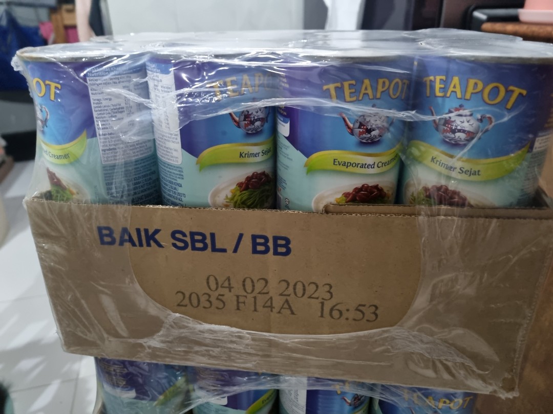 Teapot Evaporated Milk, Food & Drinks, Other Food & Drinks on Carousell