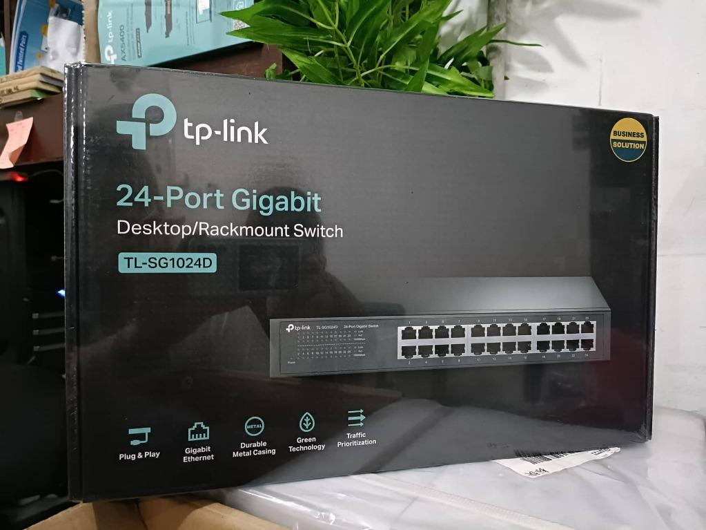 TP-LINK TL-SG1024D 24-Port Gigabit Desktop/Rackmount Switch, Computers ...
