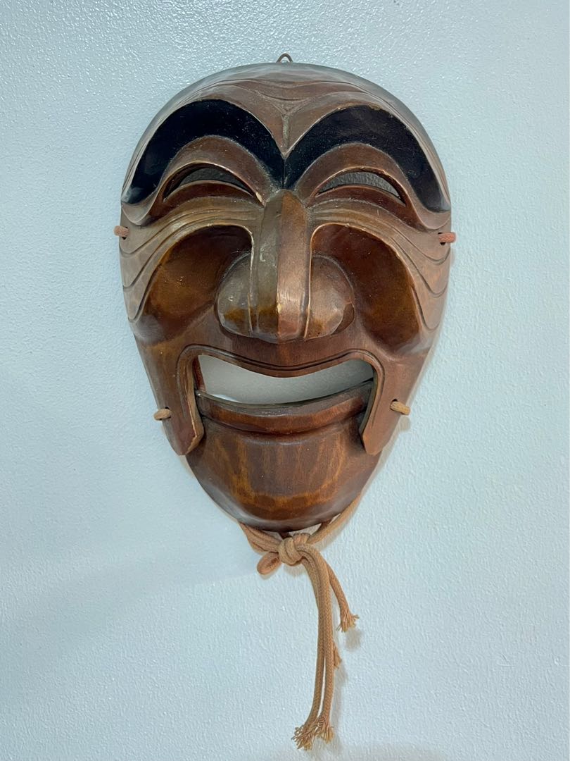 Traditional Wooden Hahoe Mask in Korea, Women's Fashion, Dresses & Sets ...
