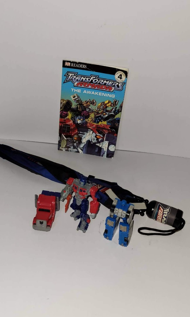 Transformers Hasbro Original Kid's Umbrella, Book and Toys (US Mcdo ...