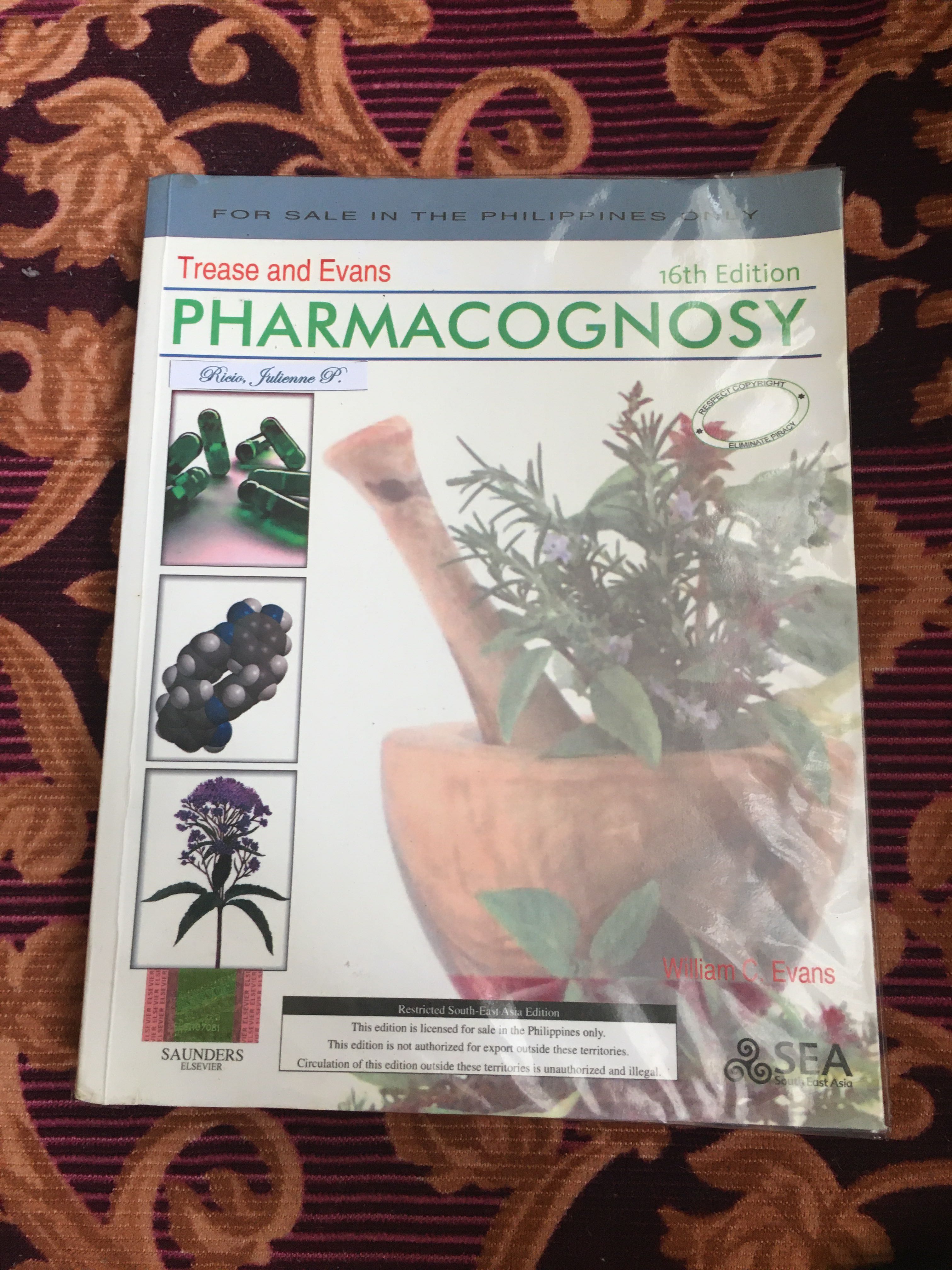 Trease and Evans Pharmacognosy, Hobbies & Toys, Books & Magazines ...