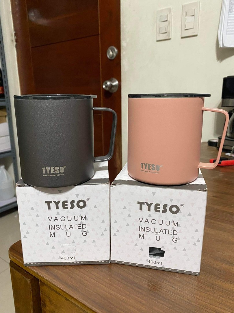 Tyeso Vacuum Insulated Mug with Lid, Furniture & Home Living ...